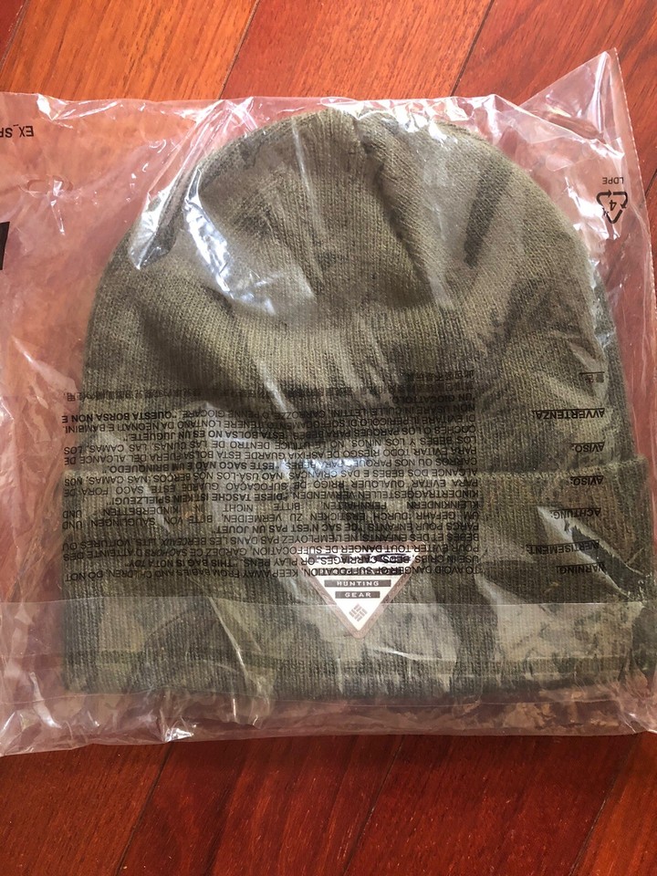 Columbia PHG Game Flag Cuffed Beanie Hat Cap Army Green One Size CU ...