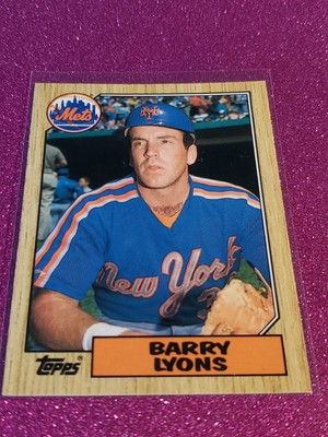 1987 Topps Traded New York Mets Baseball Card #68T Barry Lyons | eBay