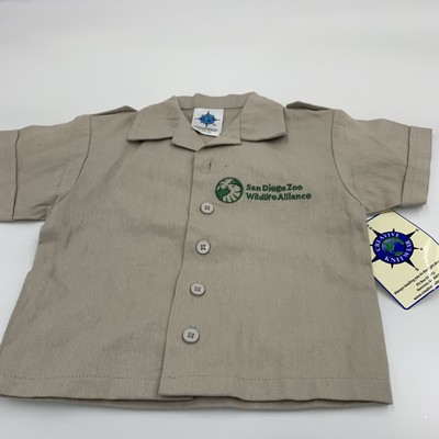 San Diego Zoo Jr. Zookeeper Uniform Button Shirt 12m 12 Months Baby ...
