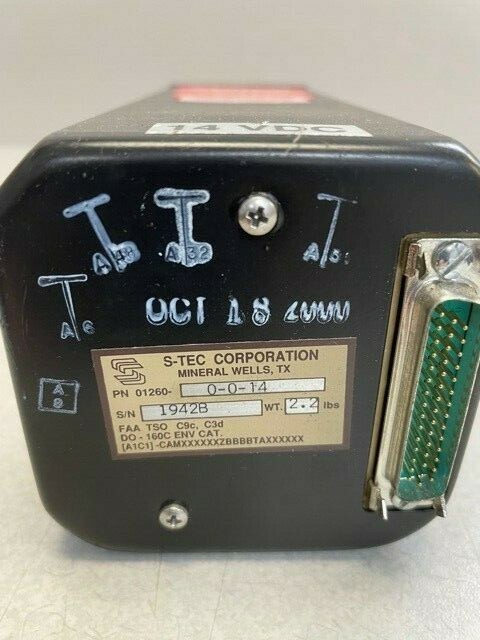 S-TEC System 30 01260-0-0-14 Turn Coordinator for sale online | eBay
