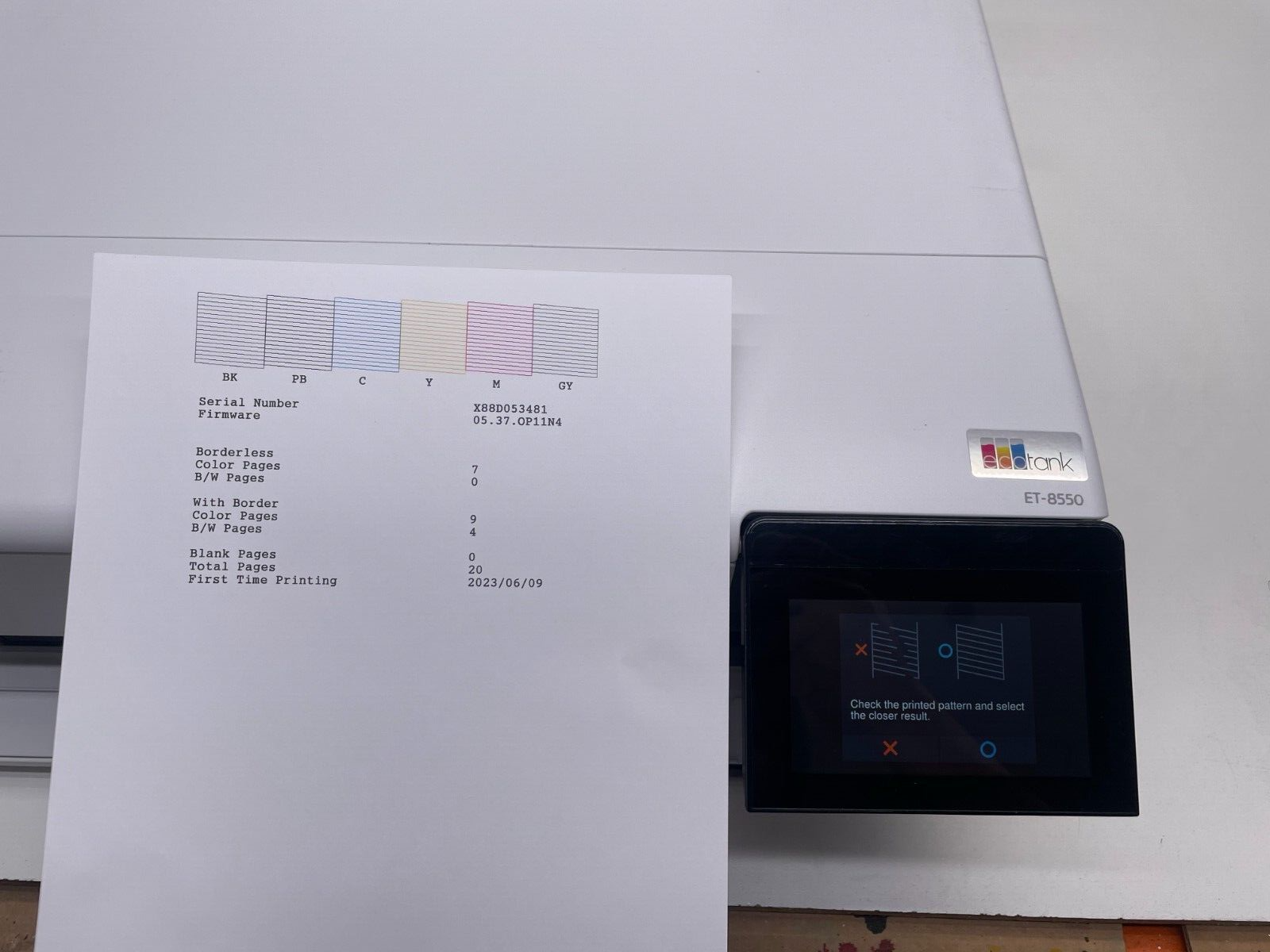 Epson EcoTank Photo ET-8550 AIO Wireles Supertank Printer (Page Count ...