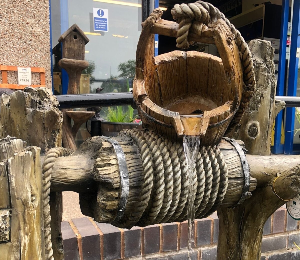 Kelkay Country Well Water Feature Pouring Buckets LED Classic Rustic ...