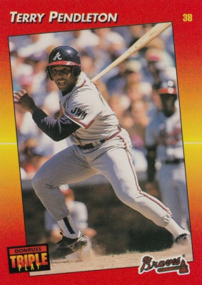 Terry Pendleton 1992 Leaf Triple Play #139 Atlanta Braves MLB Card Free ...