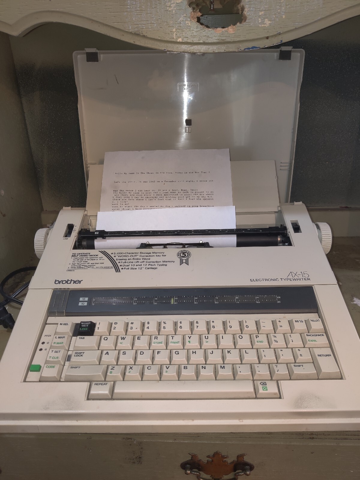 Brother AX-15 Electric Typewriter | eBay