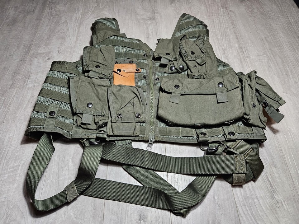 💥US Military CMU-33A/P22P-18V SURVIVAL VEST MOLLE Olive | eBay