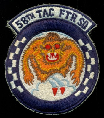 USAF 58th Tactical Fighter Squadron Patch N-9 | eBay