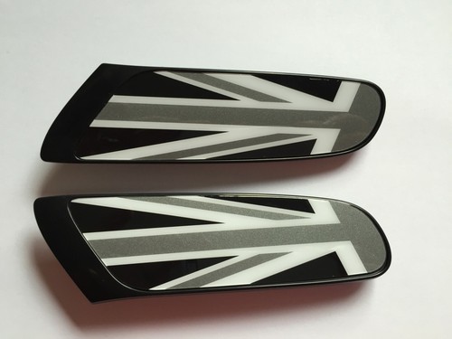 SIDE SCUTTLES SIDE FLASHER INSERT UNION JACK BLACK for MINI COOPER F56 ...