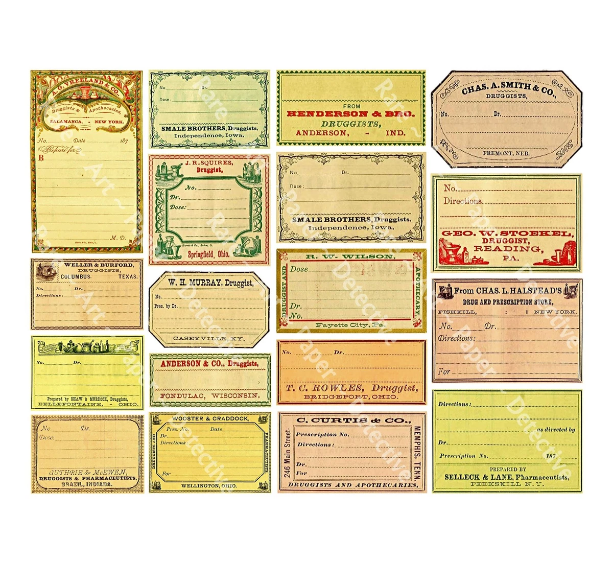 Blank Prescription Bottle Labels