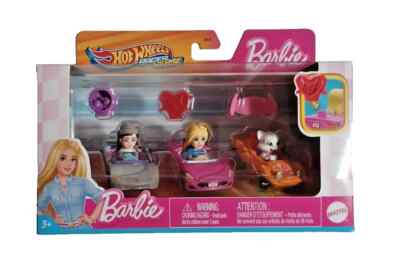 Hot Wheels Racer Verse Barbie 3 Pack Renee Barbie Bliss 1:64 Scale ...