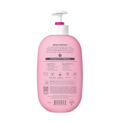 eos Shea Better Body Lotion- Pomegranate Raspberry 24-Hour Moisture ...