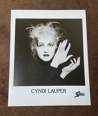 Original 1980's Epic Records Cyndi Lauper Promo Photo - Fred W ...