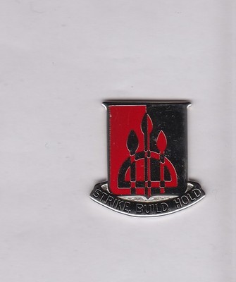 US Army 983rd Engineer Battalion DUI crest c/b clutchback badge I-21 | eBay