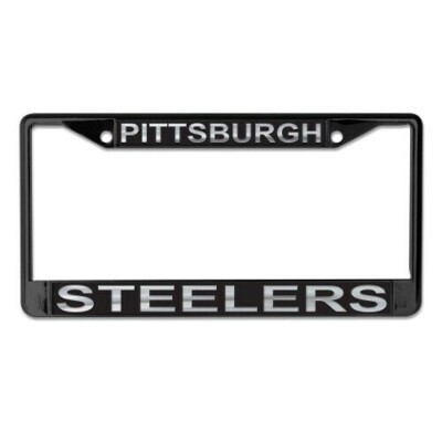 AUTHENTIC PITTSBURGH STEELERS OFFICIAL NFL BLACK METAL LICENSE PLATE ...
