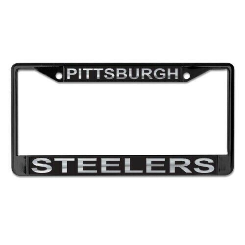 AUTHENTIC PITTSBURGH STEELERS OFFICIAL NFL BLACK METAL LICENSE PLATE ...