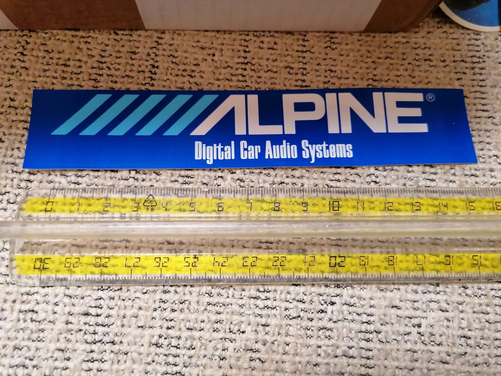 adesivo stickers ALPINE Digital Car Audio Systems AUTOCOLLANT SELF ...