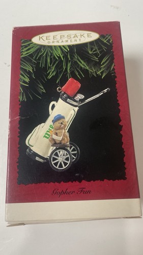 Vintage 1995 Hallmark Keepsake Christmas Ornament GOPHER FUN Wilson ...