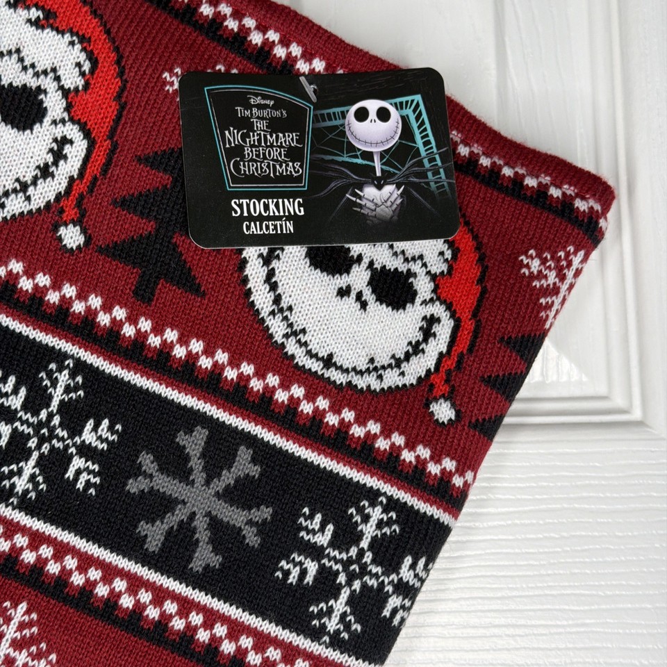 Disney Tim Burton The Nightmare Before Christmas Stocking Jack ...