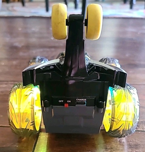 Remote Control Spin And Flip Stunt Car With Lights (Rechargeable) | eBay