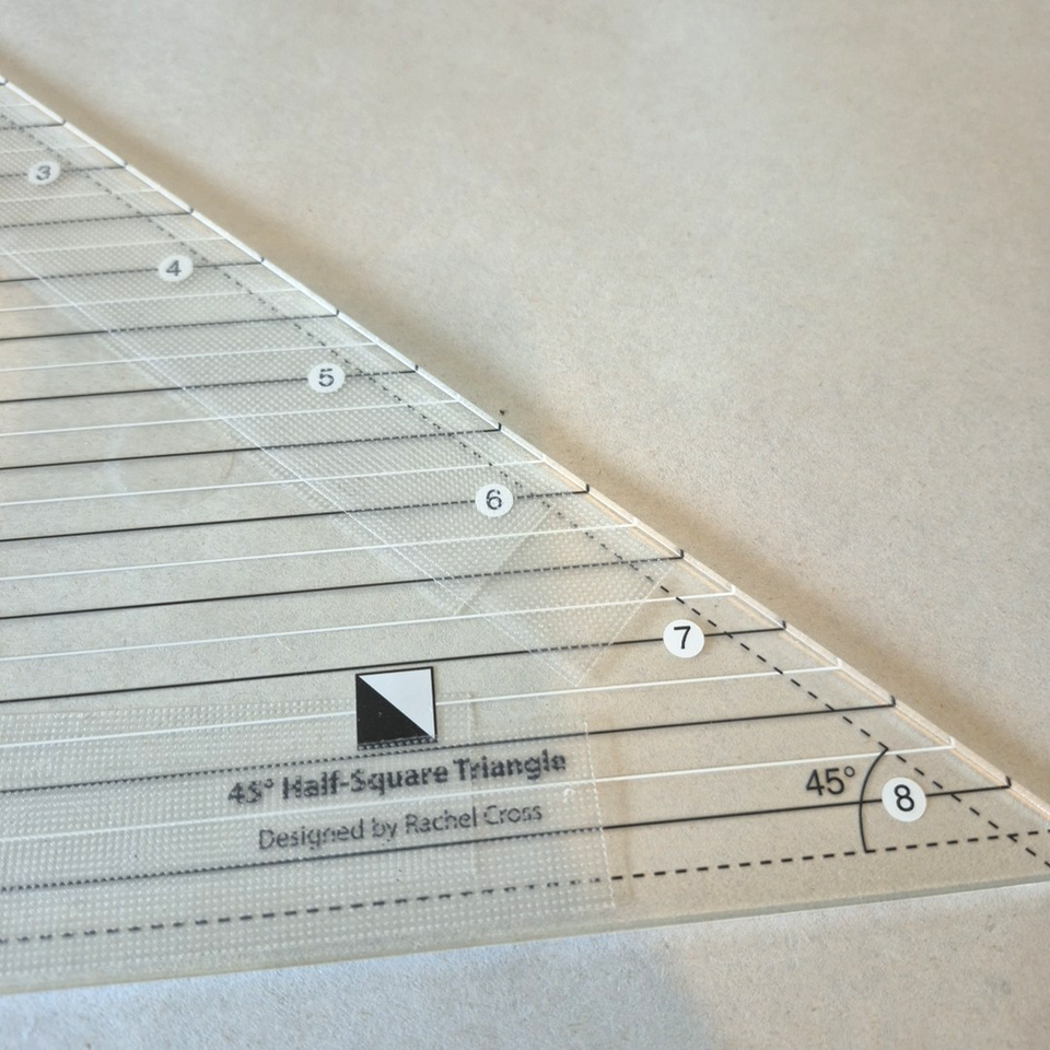 Creative Grids 45 Degree Half-Square Triangle Sewing & Quilting Ruler ...