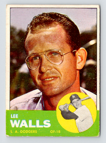 1963 Topps Card, #11 Lee Walls, Los Angeles Dodgers | eBay