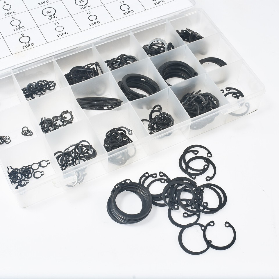For External Snap Ring Set C Clips Assortment Retaining Clip Circlip ...