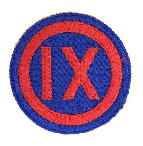 GENUINE VINTAGE WWII United States U.S. Army IX 9th Corps sleeve patch ...