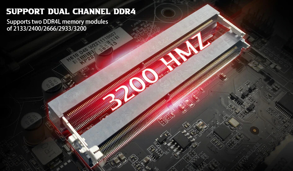 ELSA H610 Mini ITX Motherboard LGA 1700 Dual Channel DDR4 Core i3/i5/i7 ...