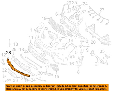 MERCEDES OEM 12-15 ML250 Front Bumper Bumper Components-Lower Cover ...