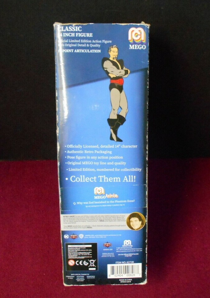 Mego General ZOD DC Classic 14 Inch Figure New Sealed Marty Abrams | eBay