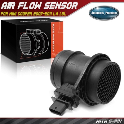 Mass Air Flow MAF Sensor for Mini Cooper 2007-2011 L4 1.6L 13627542418 ...