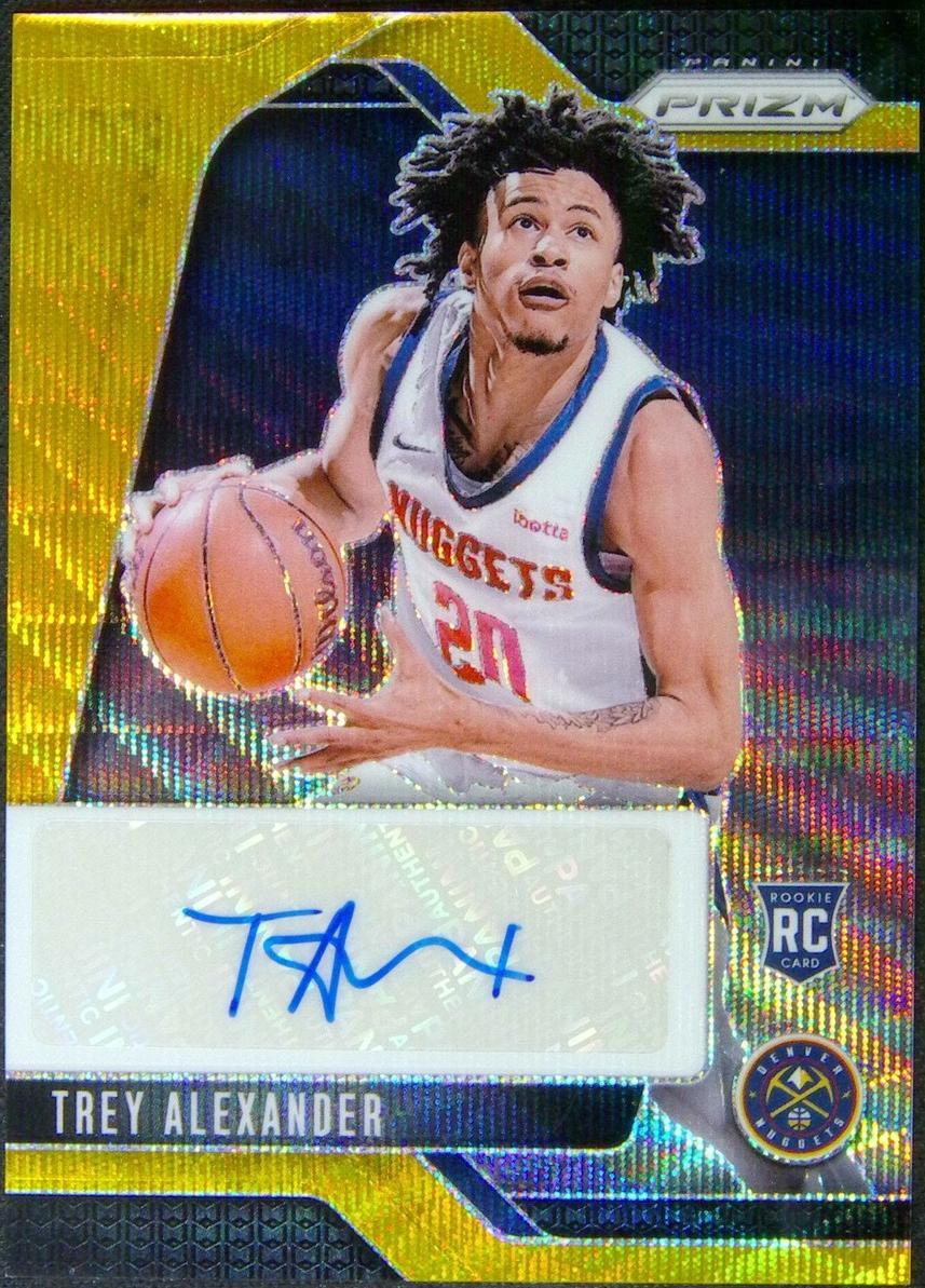 2024-25 Panini Prizm - Rookie Signatures Trey Alexander #RSI-TRA Gold ...
