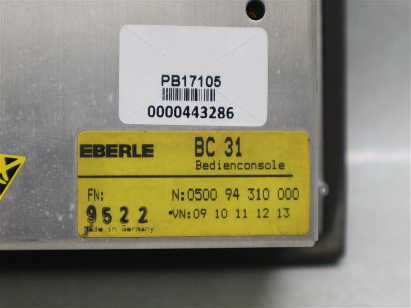 Eberle BC 31 BC31 05000 94 310 000 Operating Console 30 Days Warranty ...