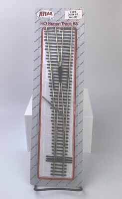 Atlas #505 Left Hand #6 Super-Track Turnout Code 83 Rail HO Scale | eBay