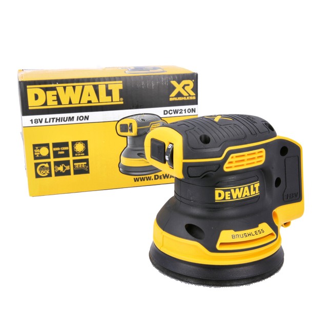 DEWALT DCW210N-XJ 18 V Li-ion Brushless 125mm Orbital Sander (Body Only ...