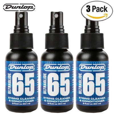 3-PACK Dunlop 6582 Formula 65 UltraGlide String Cleaner and Conditioner ...