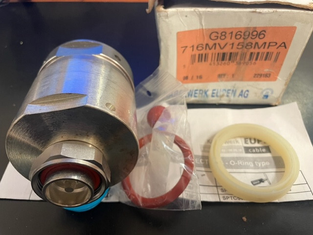 Eupen 7/16M50V158MPA Male 716 DIN Connector for 1-5/8″ Foam Coax Cable ...