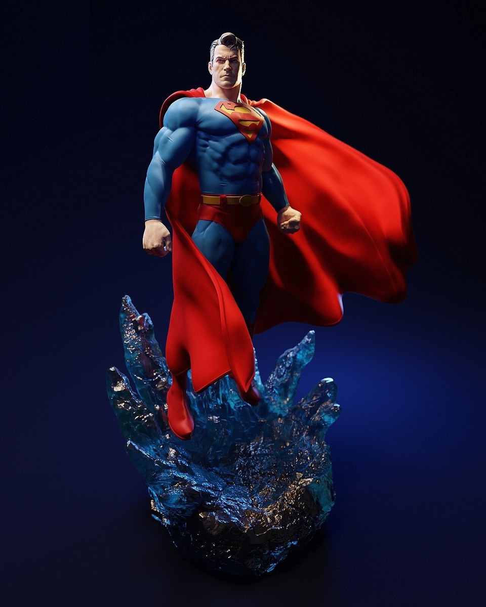 Superman Fan Art Orignal Hand Painted Fan Art Superman | EBay