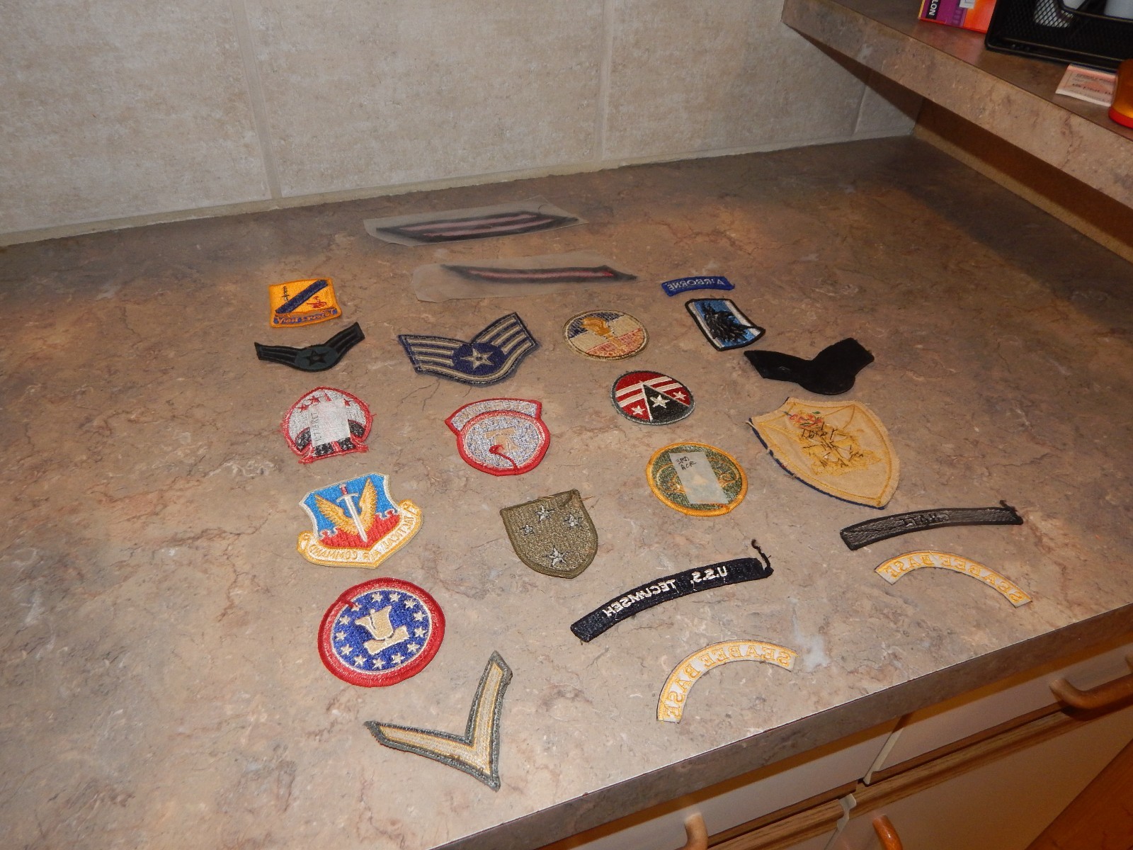 Vtg Lot 22 Army Military Air Force Navy Embroider Patches Brave Rifles ...