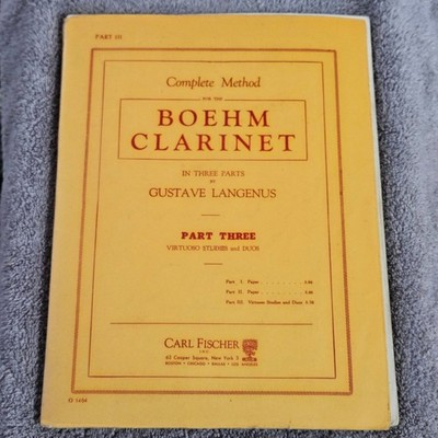 Complete Method for the Boehm Clarinet Part Three Sheet Music Clarinet ...
