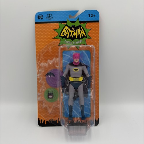 McFarlane Retro 1966 Pink Cowl Batman Adam West 6" Figure w/batarang ...