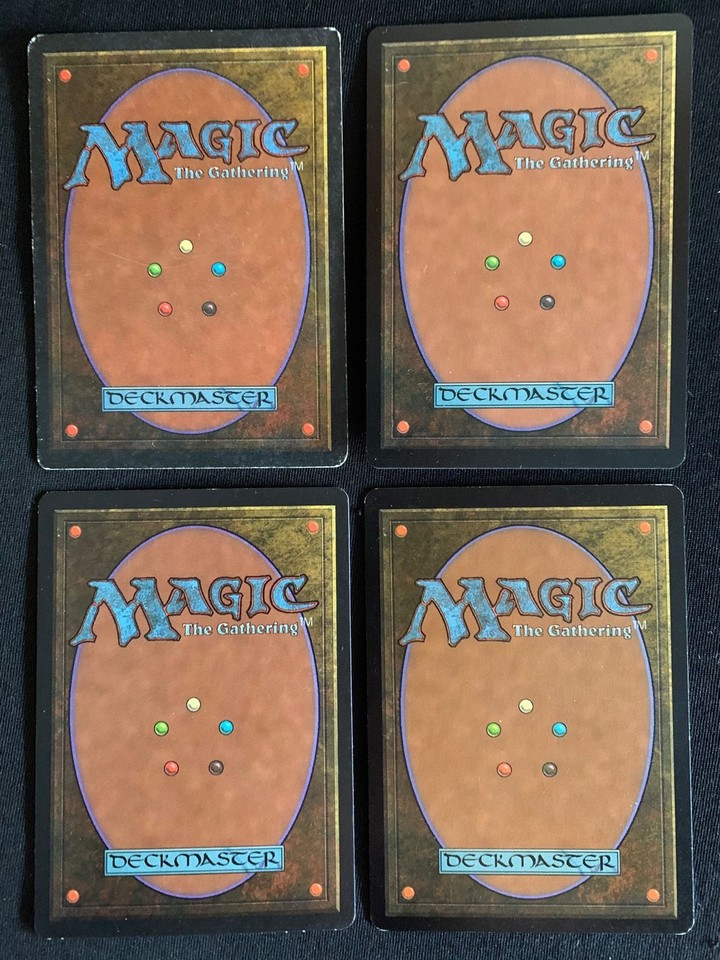 MTG Magic the Gathering x4 Lot Signed Cards Moeller Poole Tedin Rk Post ...