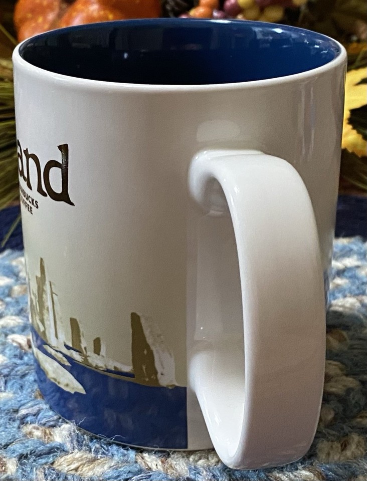 Starbucks England Mug 2016 Global Icon Series 16oz Blue Interior | eBay