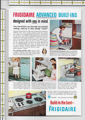 Frigidaire Advanced Built-Ins kitchen appliances 1959 magazine print ad ...