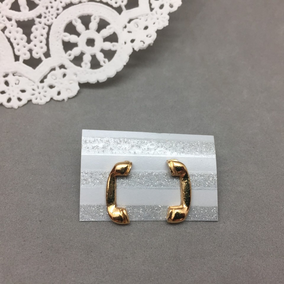 GTE Telephone Employee Telephone Receiver Earrings Pierced Ear Post ...