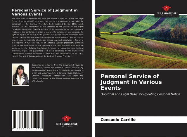 Personal Service of Judgment in Various Events von Consuelo Carrillo ...