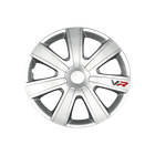 4 x 16" Alloy Look Grey VR Carbon Effect MultiSpoke Wheel Trims Hub ...