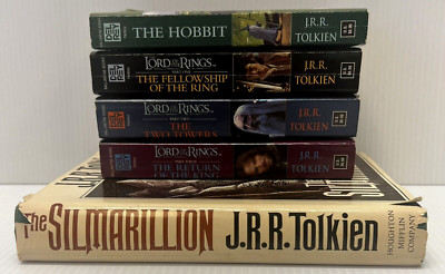 J.R.R. Tolkien Middle Earth Book Lot The Hobbit Lord of the Rings ...
