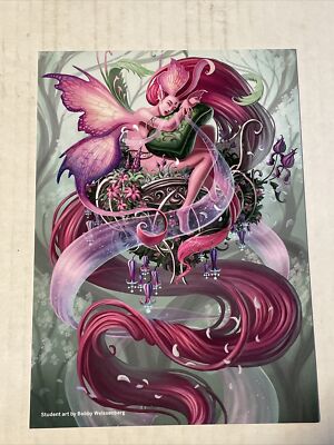 Pixie Fairy Art Card 7”x5” Academy of Art Student Art Card Print | eBay