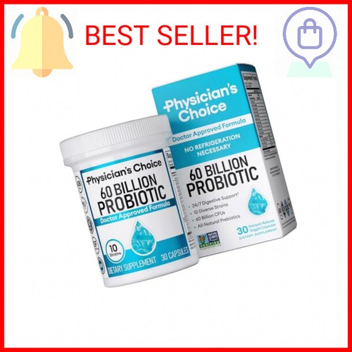 Physician's Choice Probiotics 10 Strains - 60 Billion CFU + Organic ...