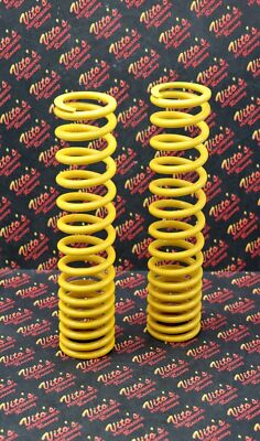 2 x front shock springs Yamaha Banshee 1987-2006 POWDERCOATED YELLOW ...